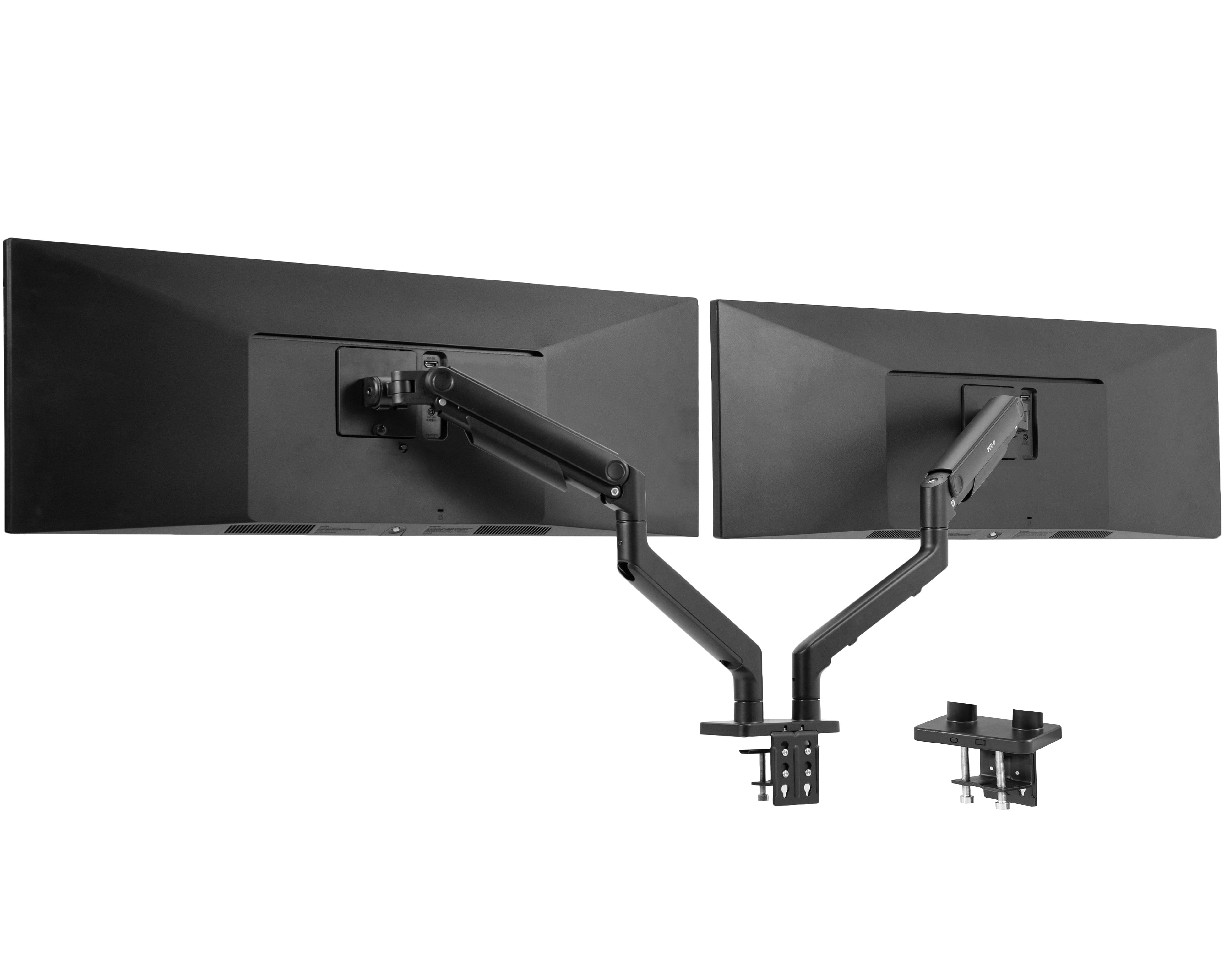 VIVO Tension Spring Dual Ultra Wide Monitor Mount, Up to 45" Computer ...