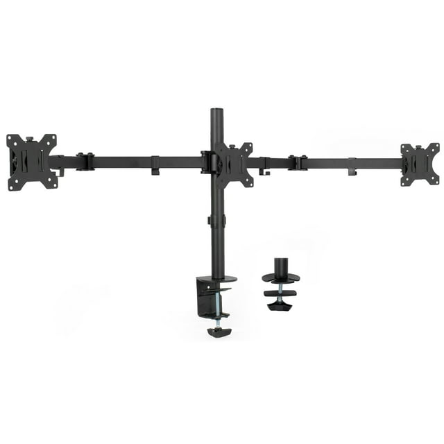 VIVO Triple Monitor Adjustable Desk Mount Stand for 3 VESA Screens up to 24 - Walmart.com