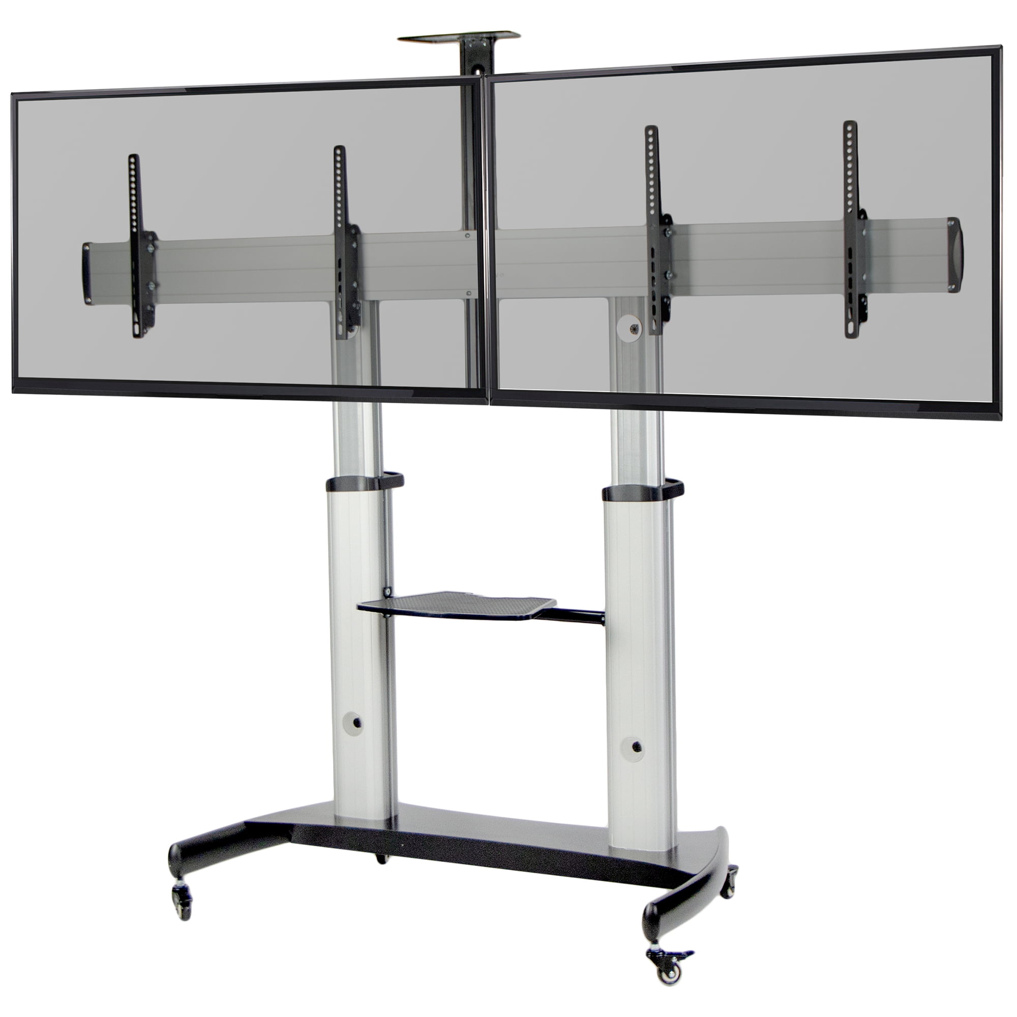VIVO Ultra Heavy Duty Mobile Cart Dual TV Stand | Fits Two 32" to 70 ...