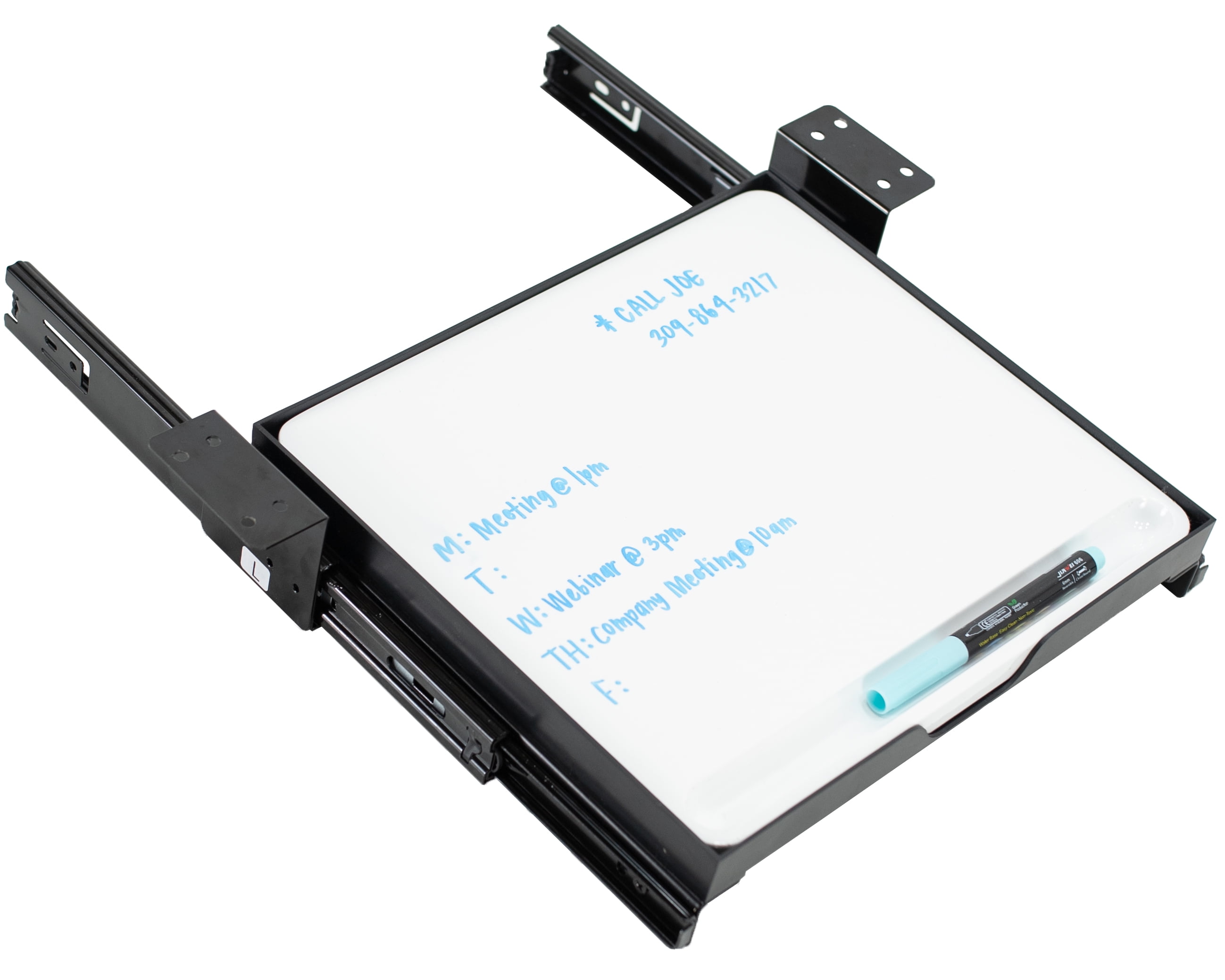 VIVO Under Desk Whiteboard Slider Tray, Hideaway Workstation Dry Erase ...