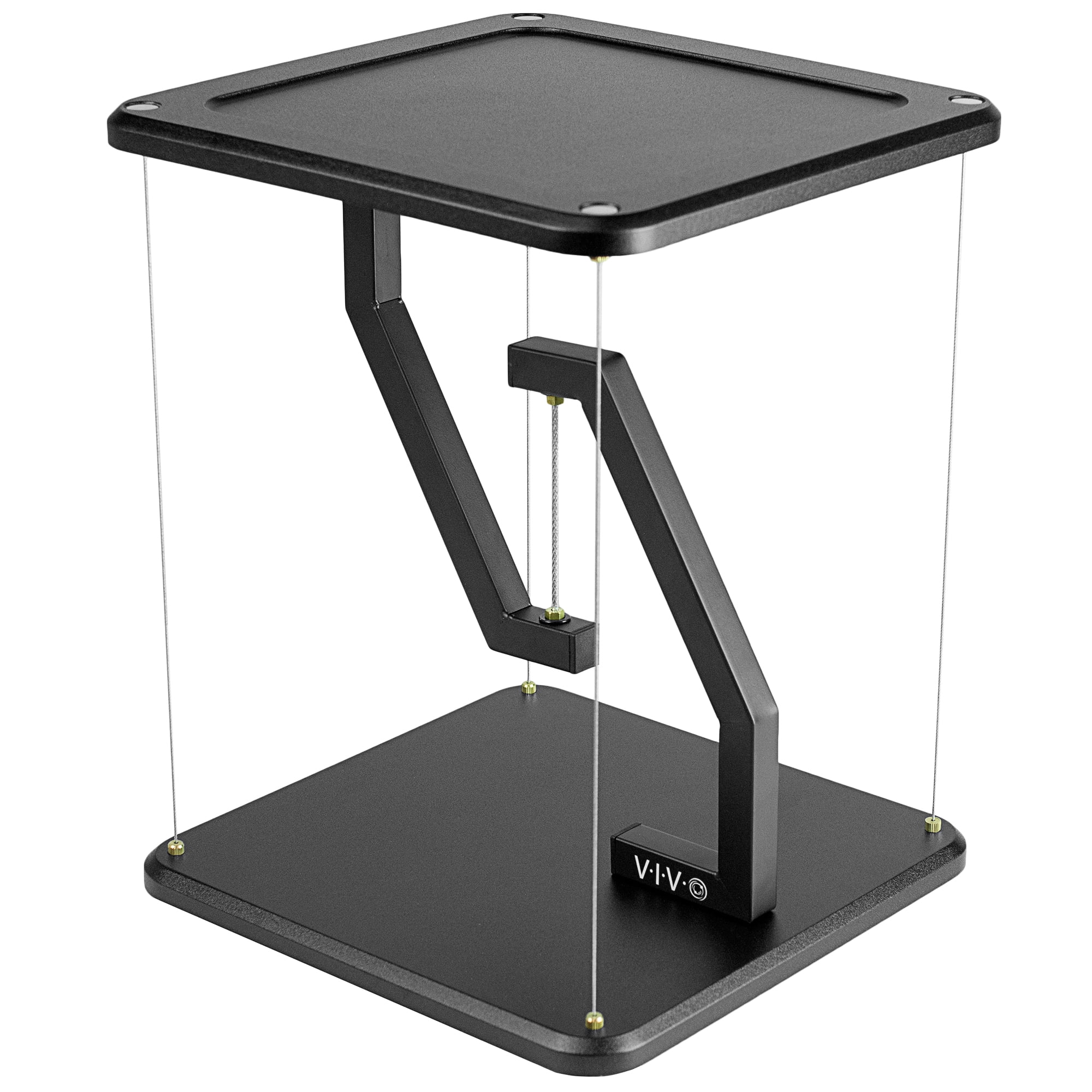 VIVO Universal Black 12" Tensegrity Speaker Stand, Floating Tabletop Platform - Walmart.com