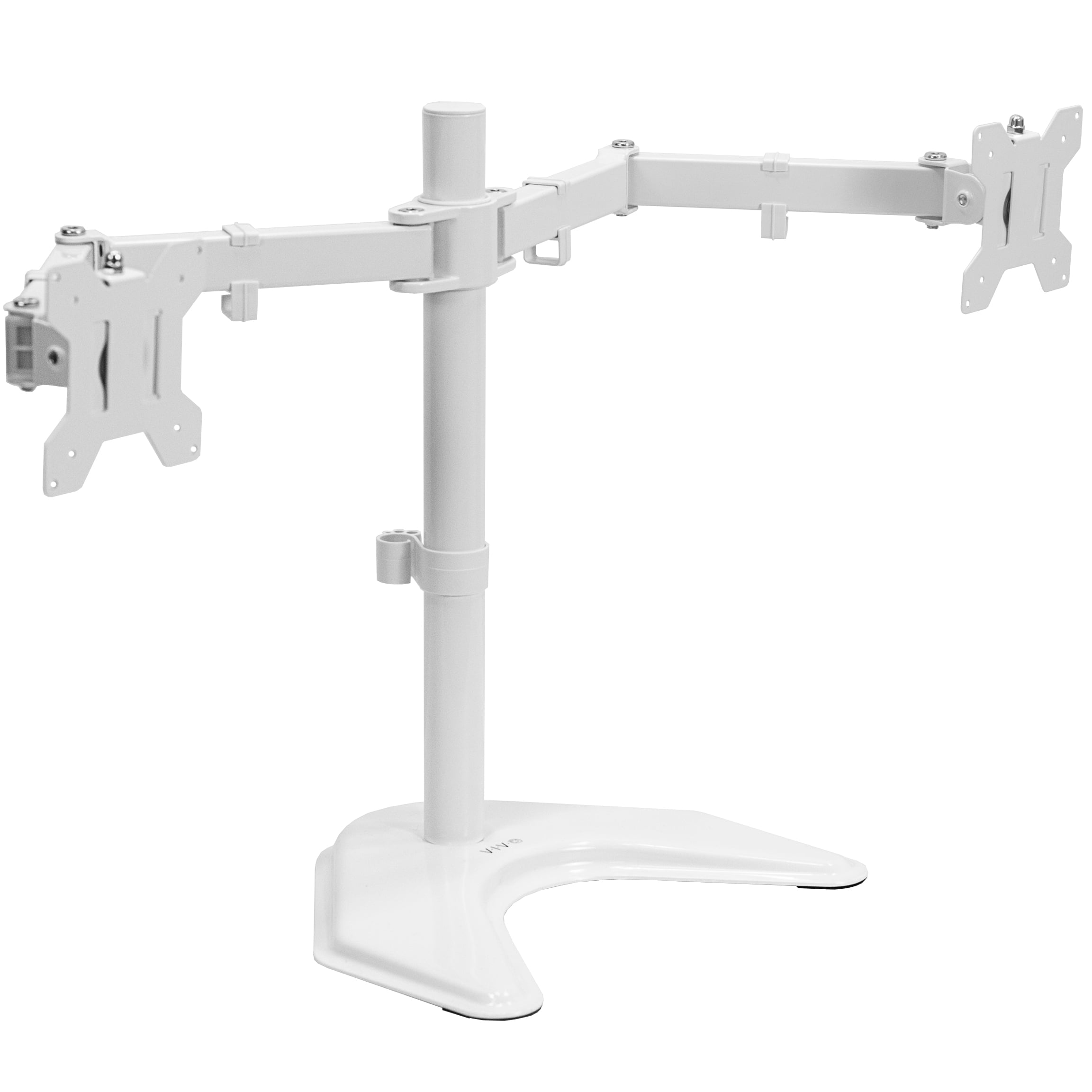 VIVO White Dual Monitor Articulating Desk Stand Mount, Fits Up to 32 ...