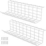 Wire Tray Desk Cable Organizer - 32" Open Slot Raceway by Edison Supply ...
