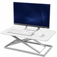 VIVO White Economy 29" Computer Riser, Adjustable Height Standing Desk ...
