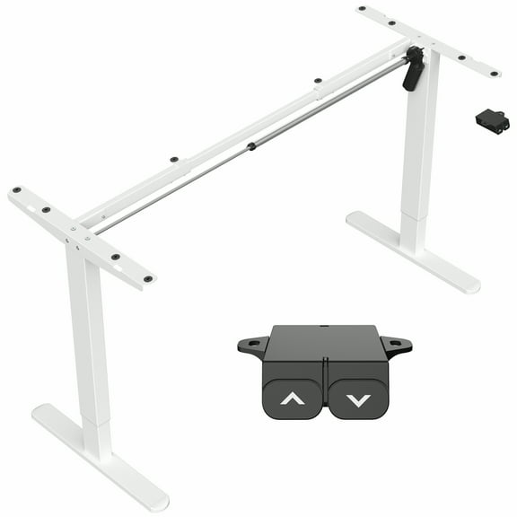 Electric Standing Desk Frame, Dual Motor Sit-to-Stand Workstation Base ...