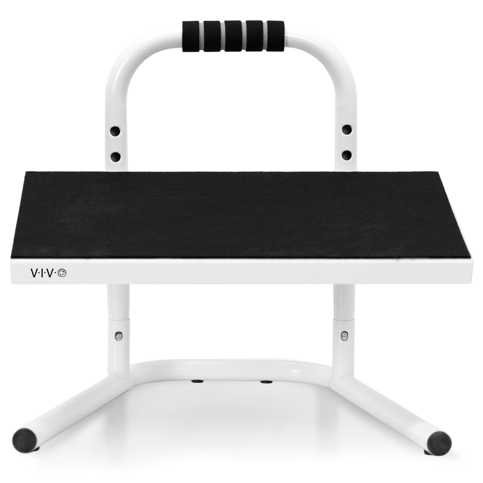 VIVO Black Ergonomic Height Adjustable Standing Foot Rest Relief ...