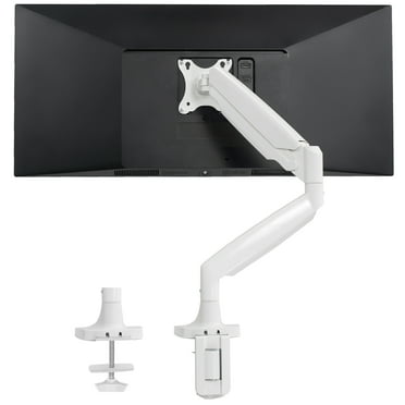 VIVO White Dual Ultrawide 40" Monitor Desk Mount with Pneumatic Spring ...