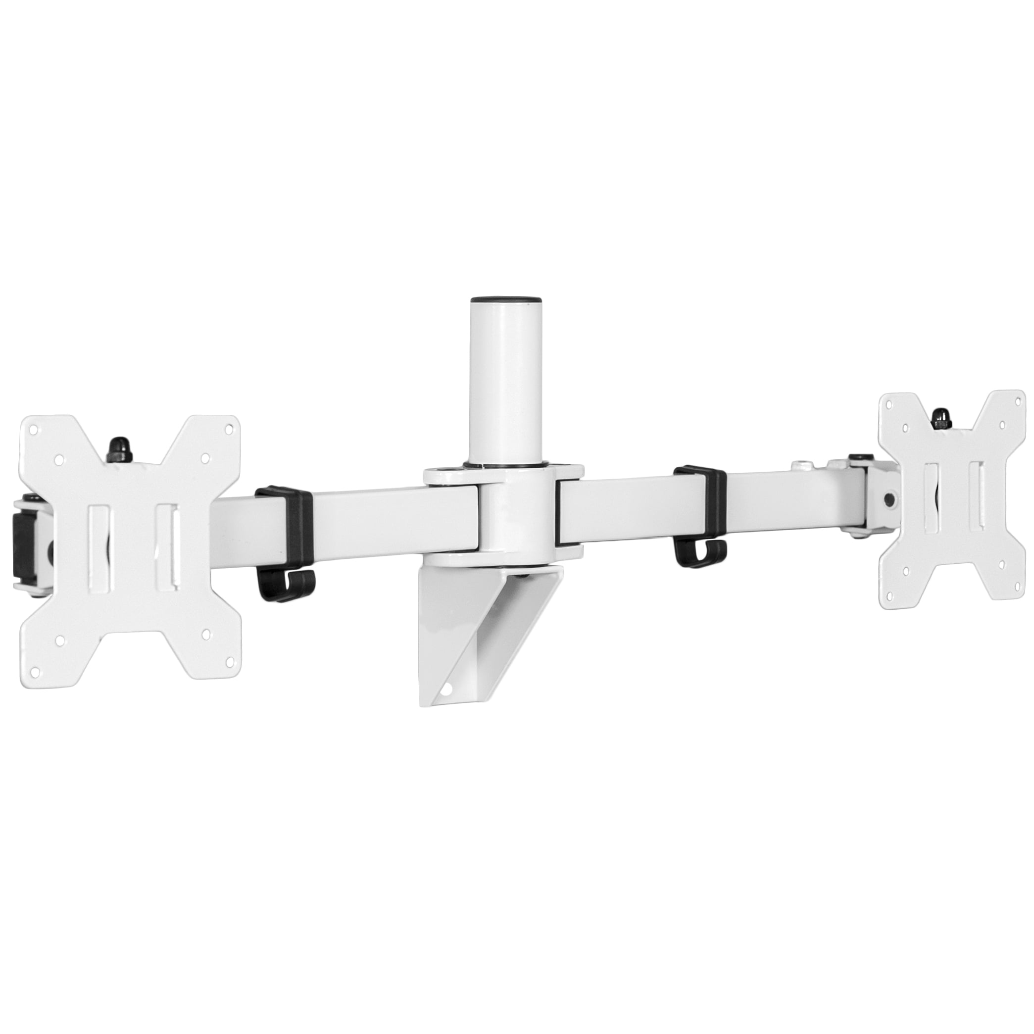 VIVO White Steel Telescoping Flush Wall Mount for Dual 21"-32" Computer ...