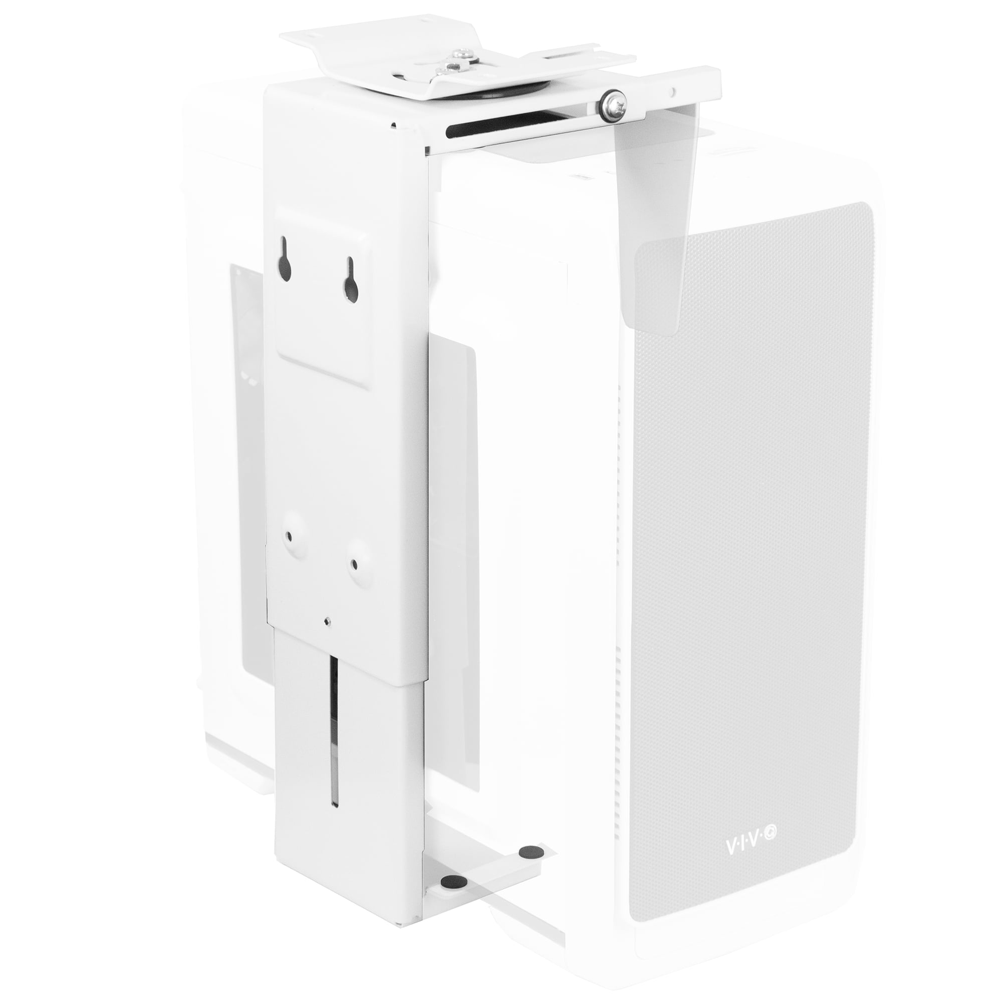 Free Shipping! VIVO White Under-Desk and Wall PC Mount | Computer Case ...