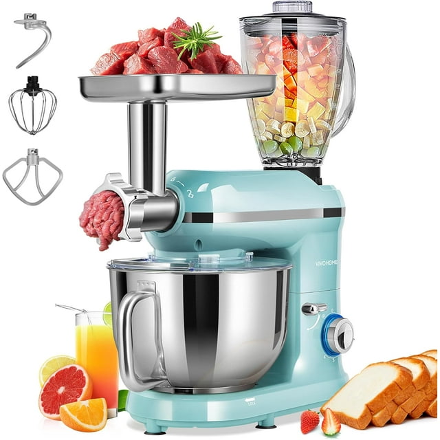 VIVOHOME 3 in 1 Multifunctional Stand Mixer with 6 Quart Stainless ...