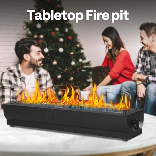 VIVOHOME 40,000 BTU Tabletop Propane Fire Pit, 30-inch Outdoor ...