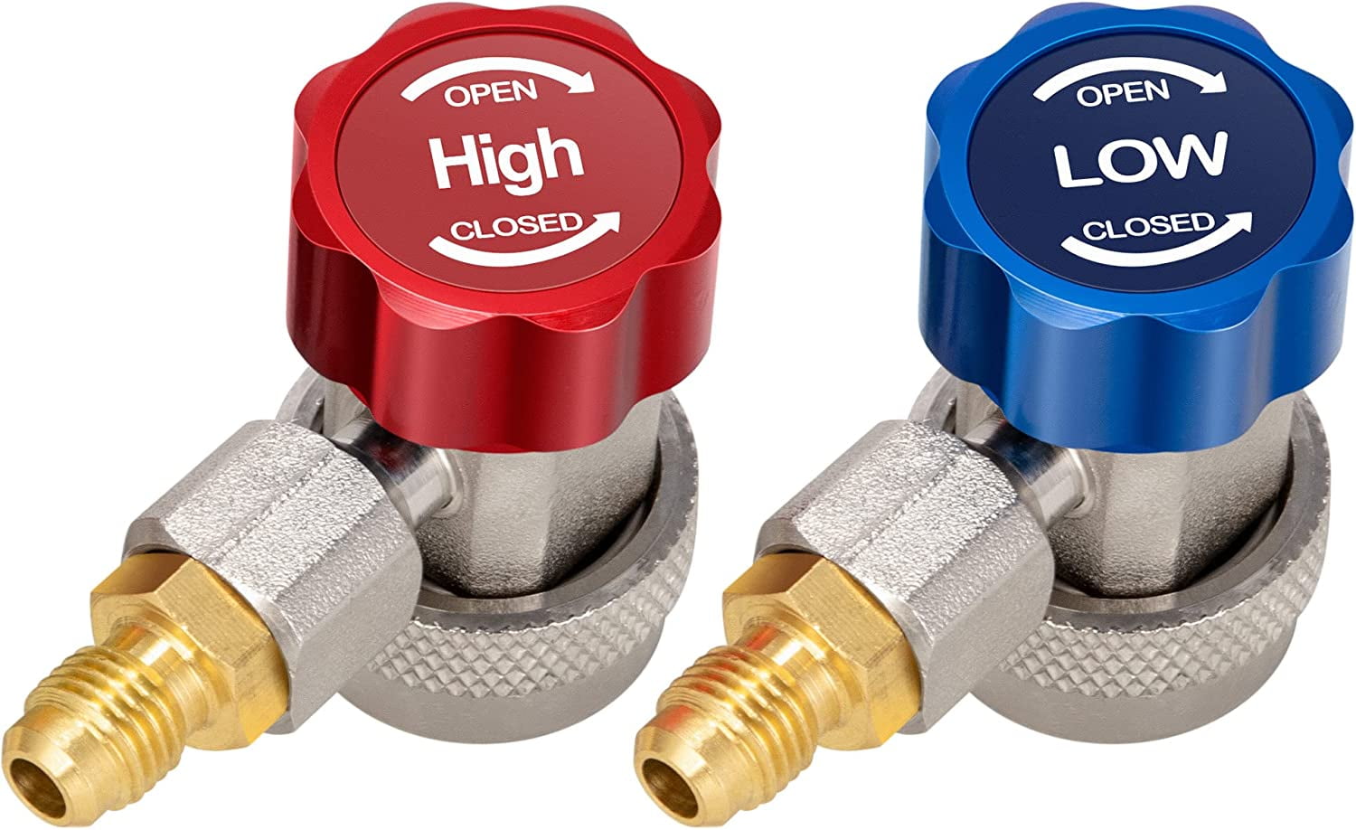 VIVOHOME AC R134a Refrigerant Quick Coupler Adapter Kit HVAC Adjustable ...