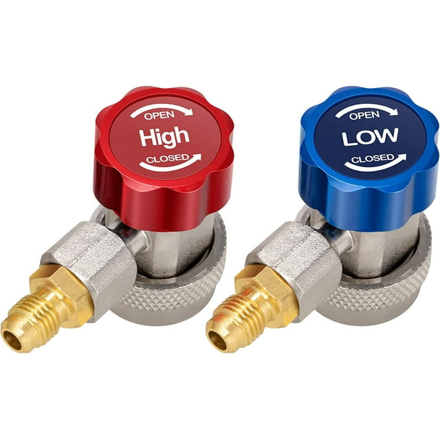 VIVOHOME AC R134a Refrigerant Quick Coupler Adapter Kit HVAC Adjustable ...