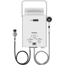 TCMT 6L Liquid Propane Portable Tankless Water Heater 1.6 GPM LPG Instant Hot Boiler with ...