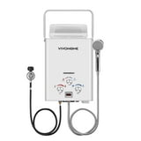 VIVOHOME Portable Propane Tankless Water Heater, 1.6GPM 6L RV Tankless Automotive Heater with ...