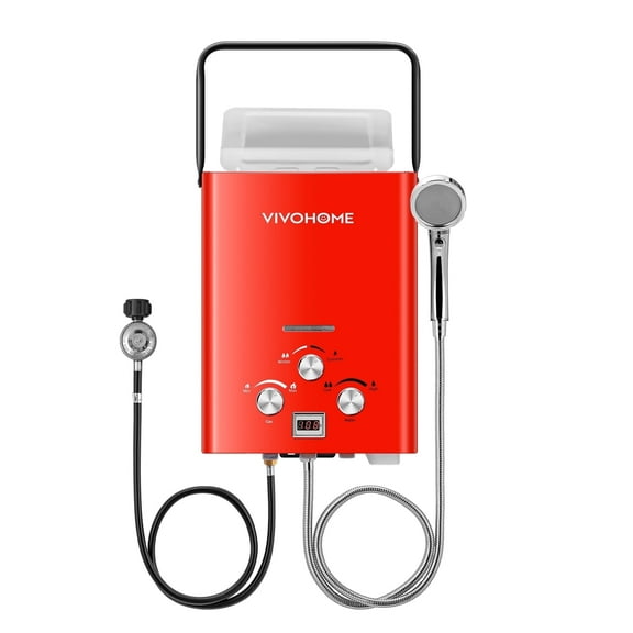 34000 BTU Portable Tankless Propane Water Heater 5L Instant Hot Water ...