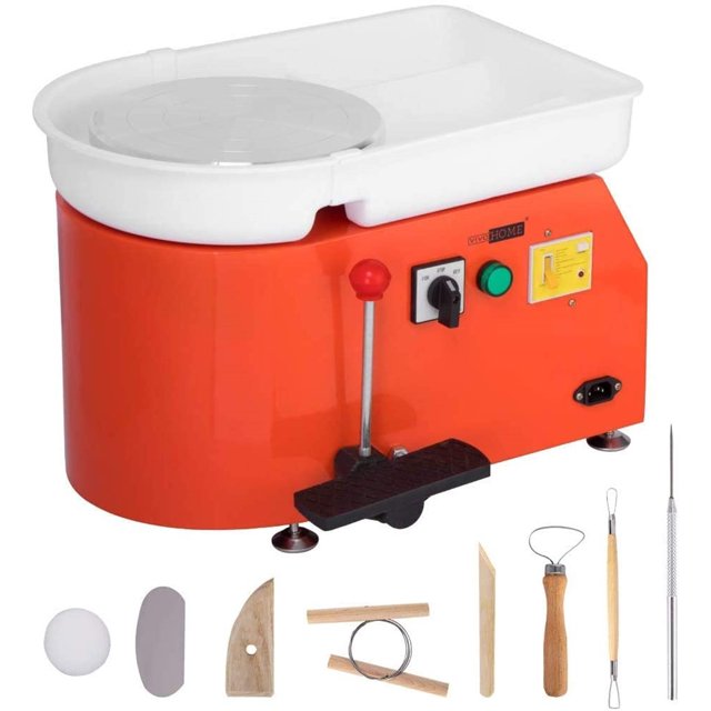 VIVOHOME Pottery Wheel 25CM Pottery Forming Machine 350W Electric DIY ...