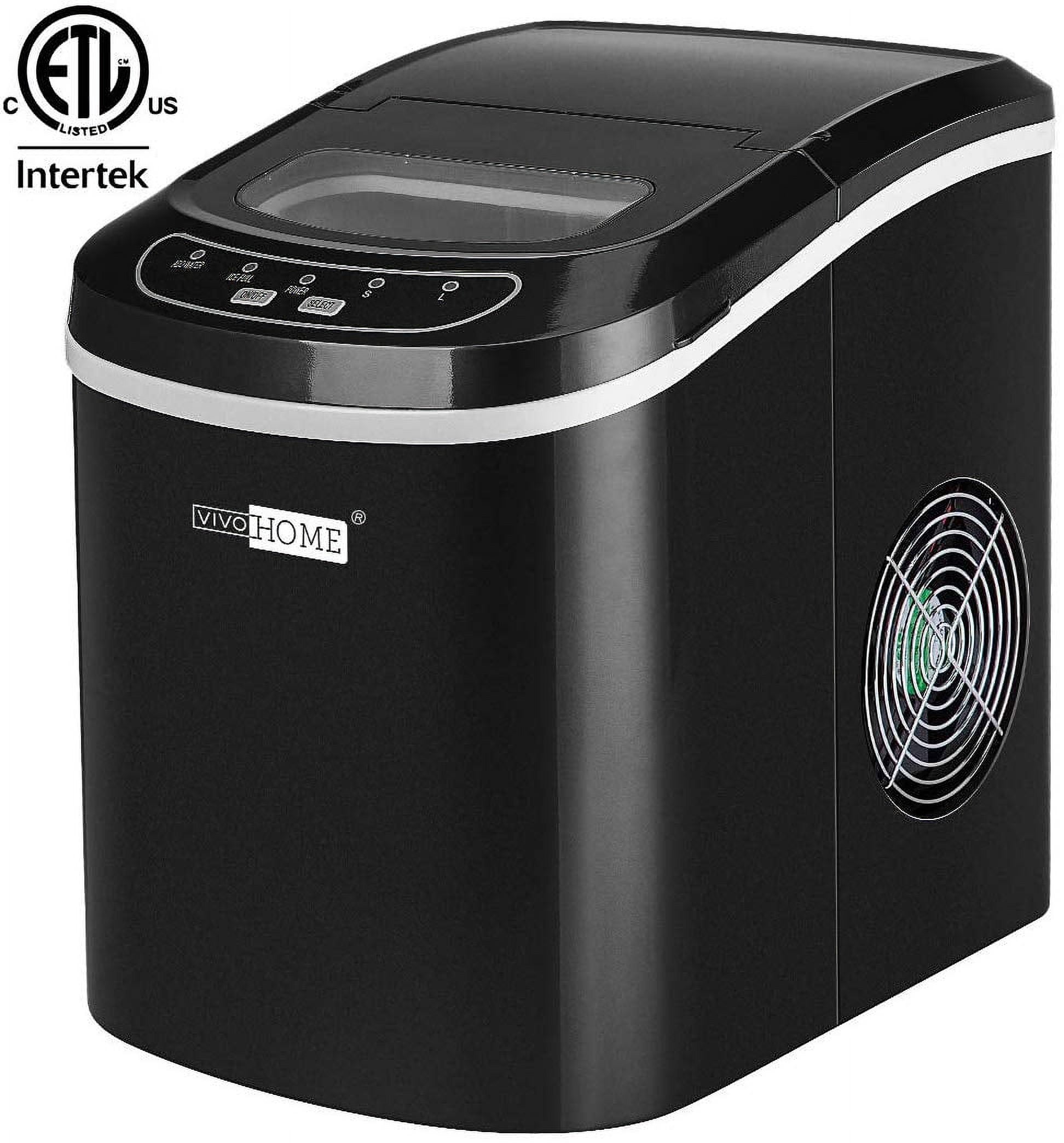 VIVOHOME Small Countertop Ice Maker, Portable Compact Electric, 26lbs ...