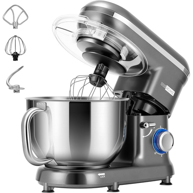 VIVOHOME Stand Mixer, 660W 10 Speed 6 Quart Tilt-Head Kitchen Electric ...