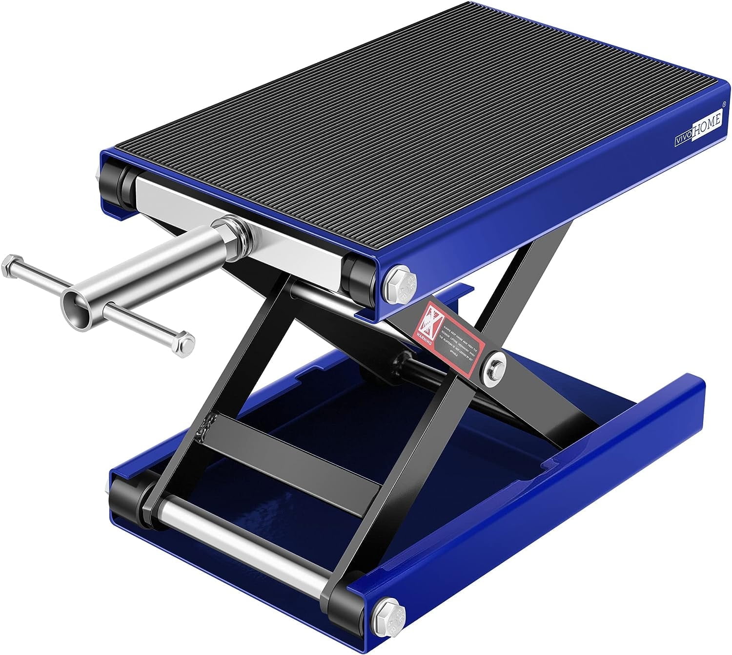 VIVOHOME Steel Motorcycle ATV Wide Deck Scissor Lift Jack Crank Hoist ...