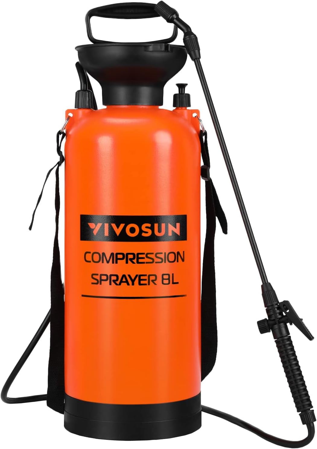VIVOSUN 2-Gallon Pump Pressure Sprayer, Pressurized Lawn & Garden Water ...