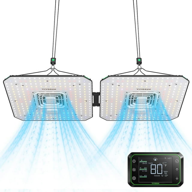 VIVOSUN Hydroponic Smart Grow System, 2-in-1 Indoor Plant LED Grow ...