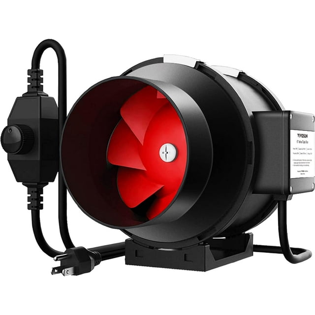 VIVOSUN R6 6 Inch 390 CFM Inline Duct Fan with Variable Speed ...