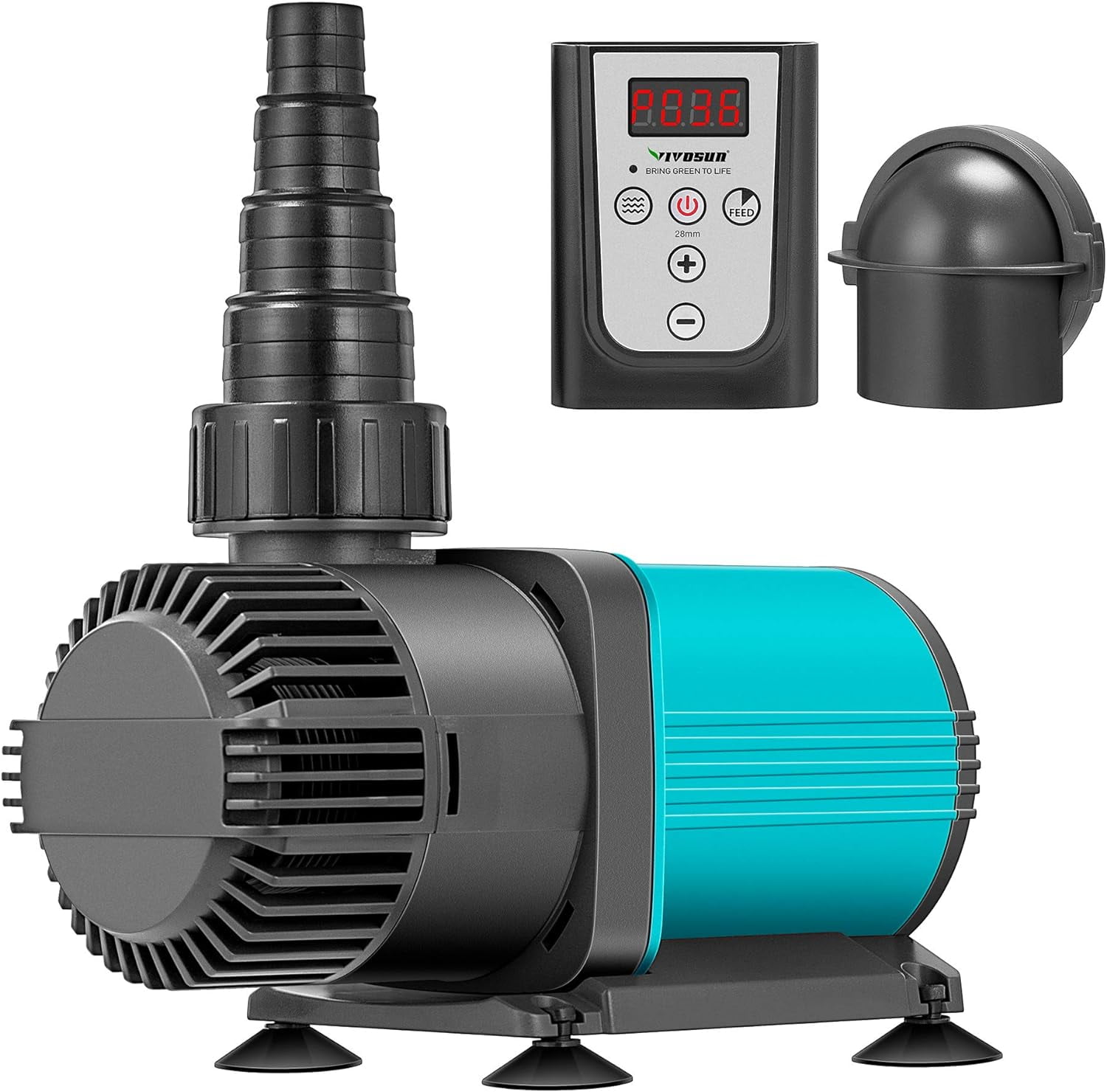 VIVOSUN 925GPH Submersible Pump 3500L/H 30W Ultra Quiet Water Pump with ...