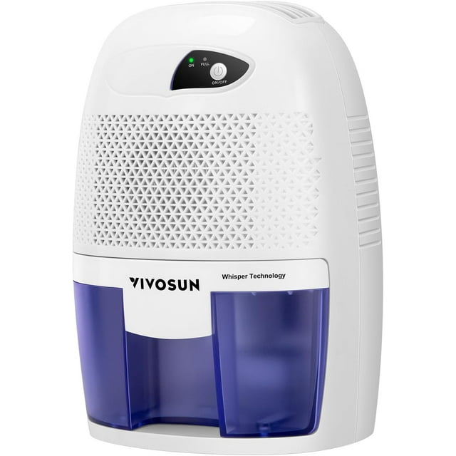 VIVOSUN Portable Electric Mini Dehumidifier, Ultra-Quiet for Bathroom, Room, 225 Sq. Ft. with ...