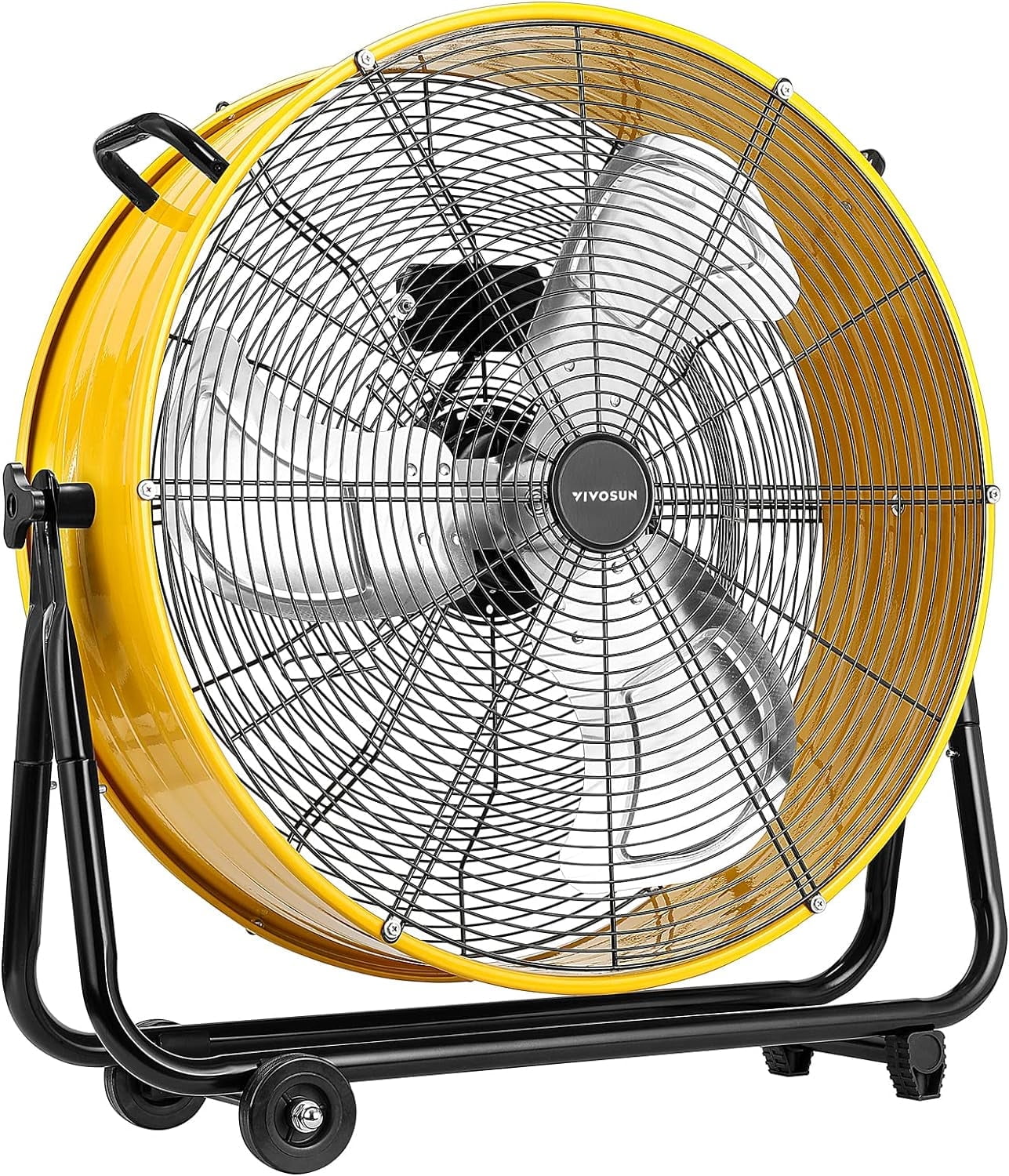VIVOSUN 24” Industrial Tilt Drum Fan, Heavy Duty, High Velocity, 3 ...
