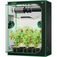 VIVOSUN S538 Hydroponic Grow Tent, 60"x32"x80" with Light, Observation Window and Floor Tray ...