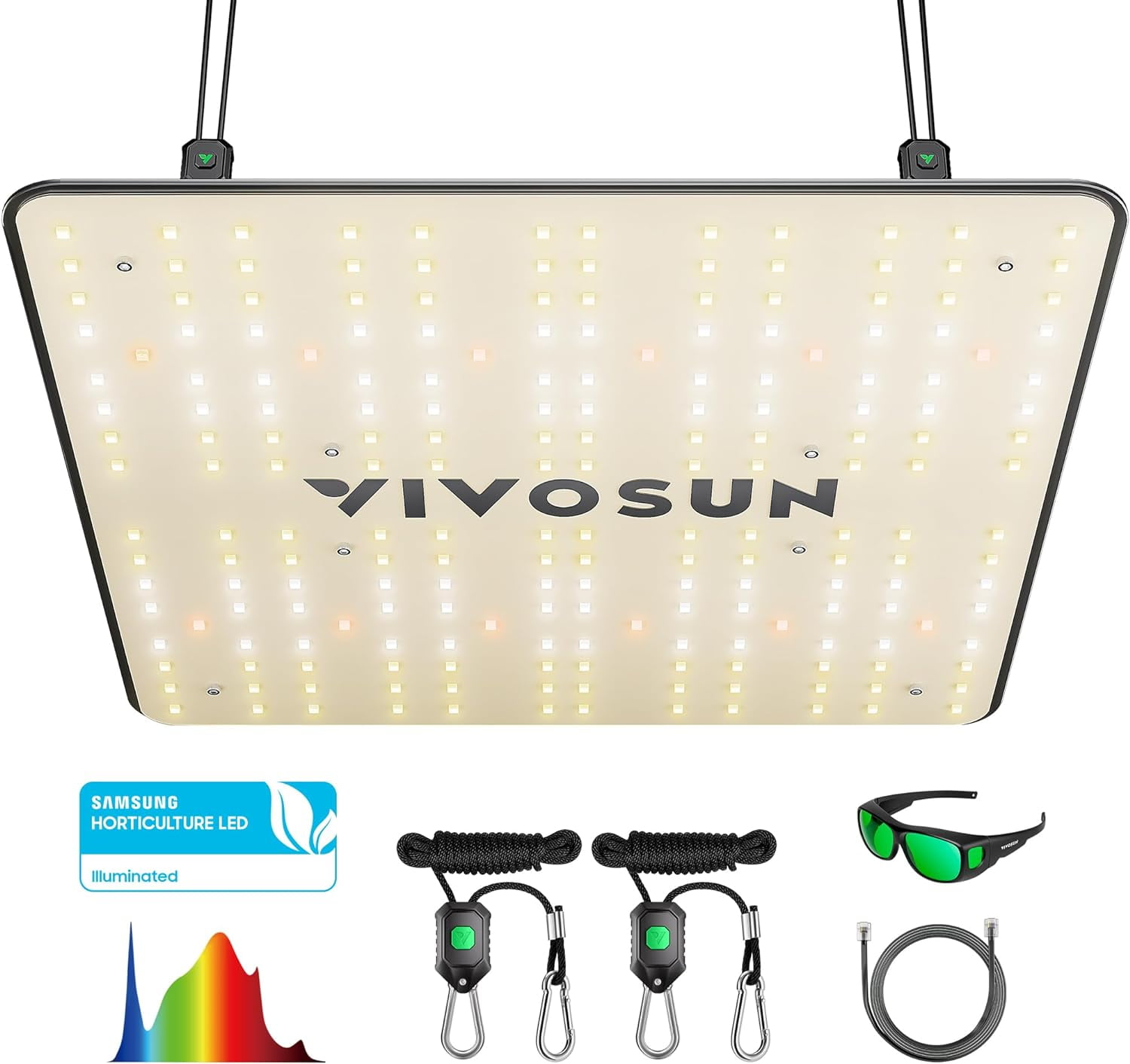 Free Shipping! VIVOSUN VS1000 LED Grow Light Full Spectrum Dimmable ...