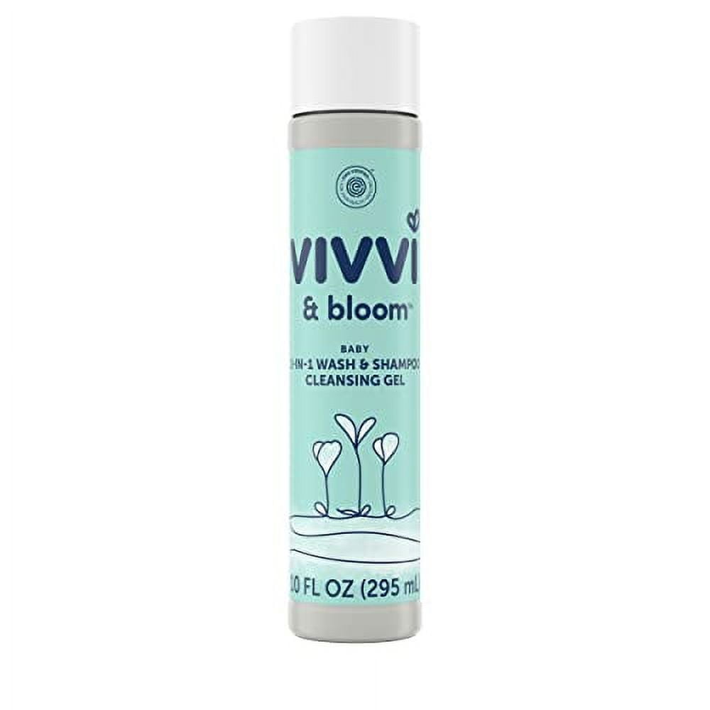 VIVVI & BLOOM Gentle 2-in-1 Baby Wash & Shampoo Cleansing Gel, Leaves ...