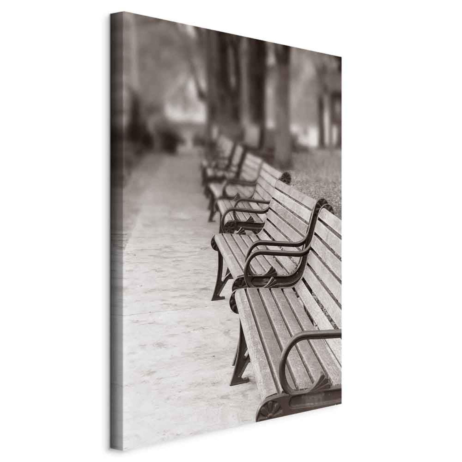 VIVYET Canvas Print - Park Benches (1 Part) Vertical - Walmart.com