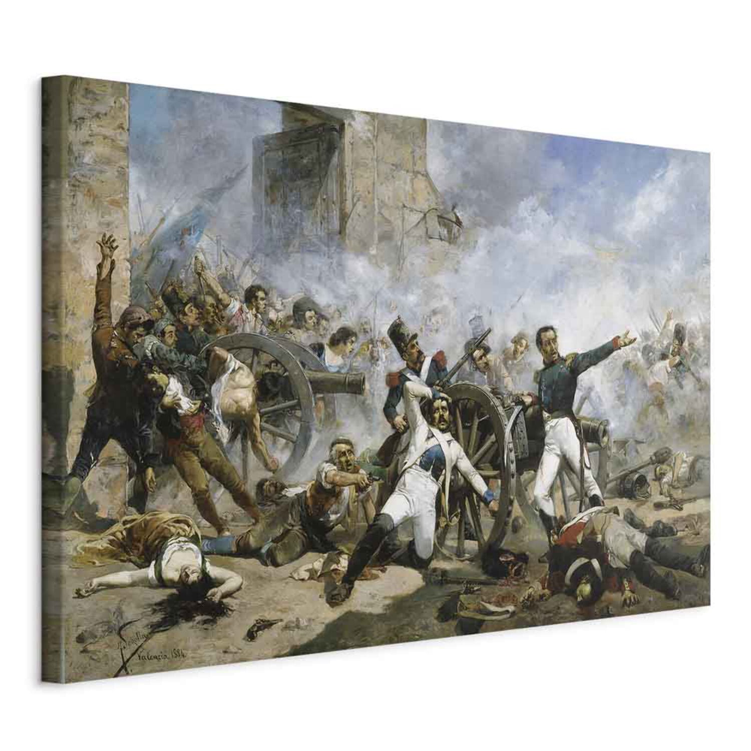 VIVYET Canvas Print - The death of Pedro Velarde y Santill√°n during ...