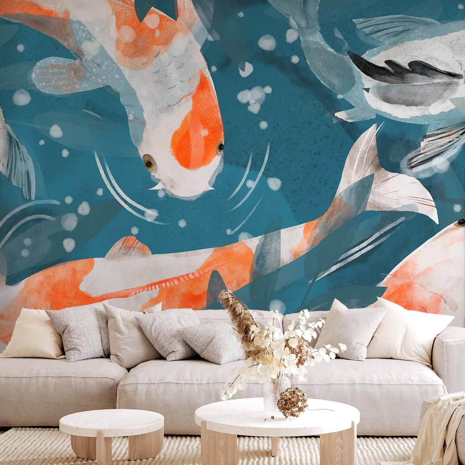 VIVYET Wall Mural - Koi Fishes - Second Variant - Walmart.com