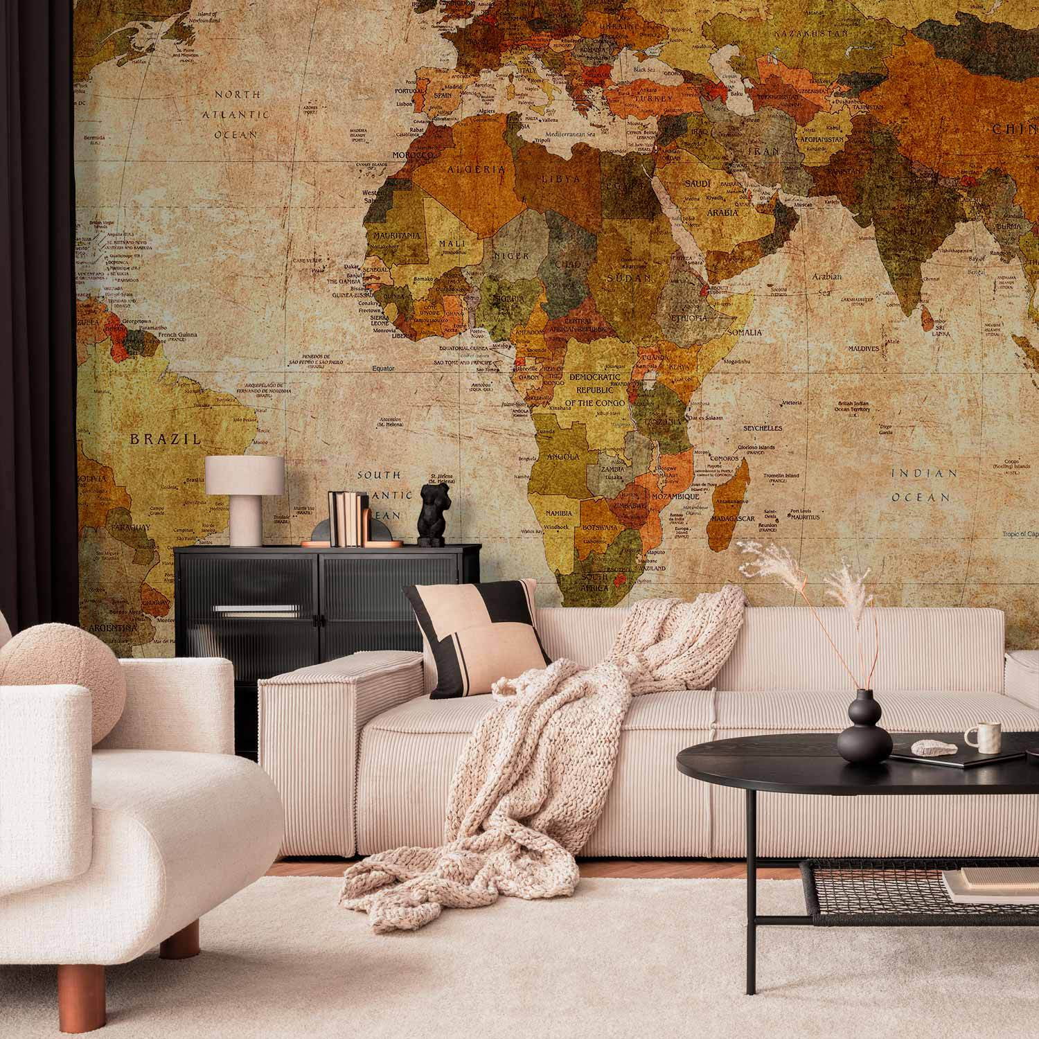 VIVYET Wall Mural - Old World Map - Walmart.com