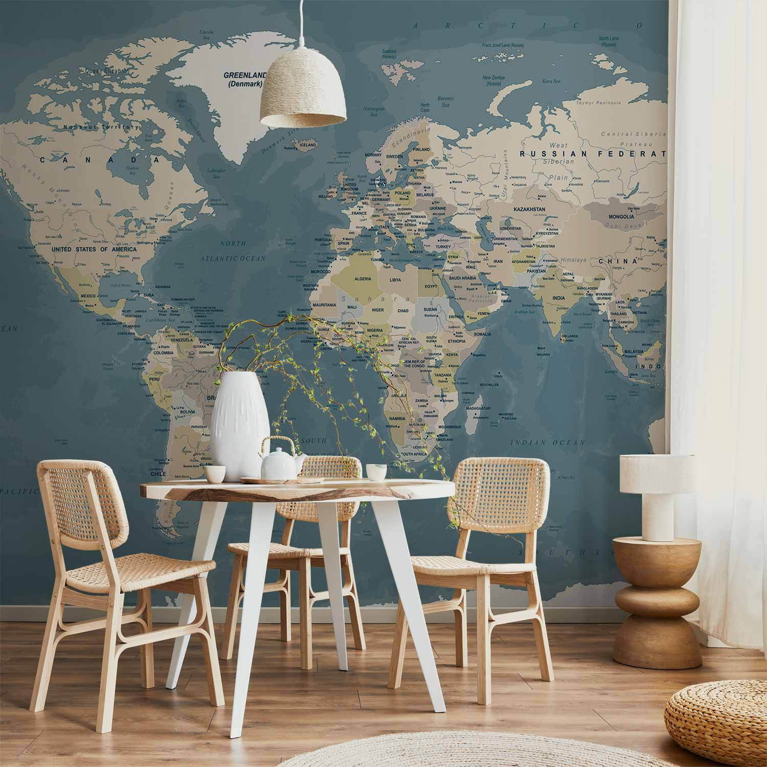 VIVYET Wall Mural - Vintage World Map - Walmart.com
