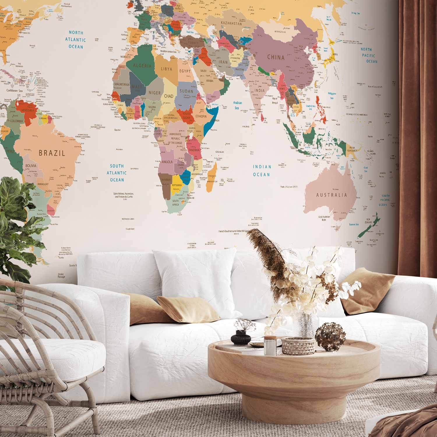 VIVYET Wall Mural - World Map - Walmart.com