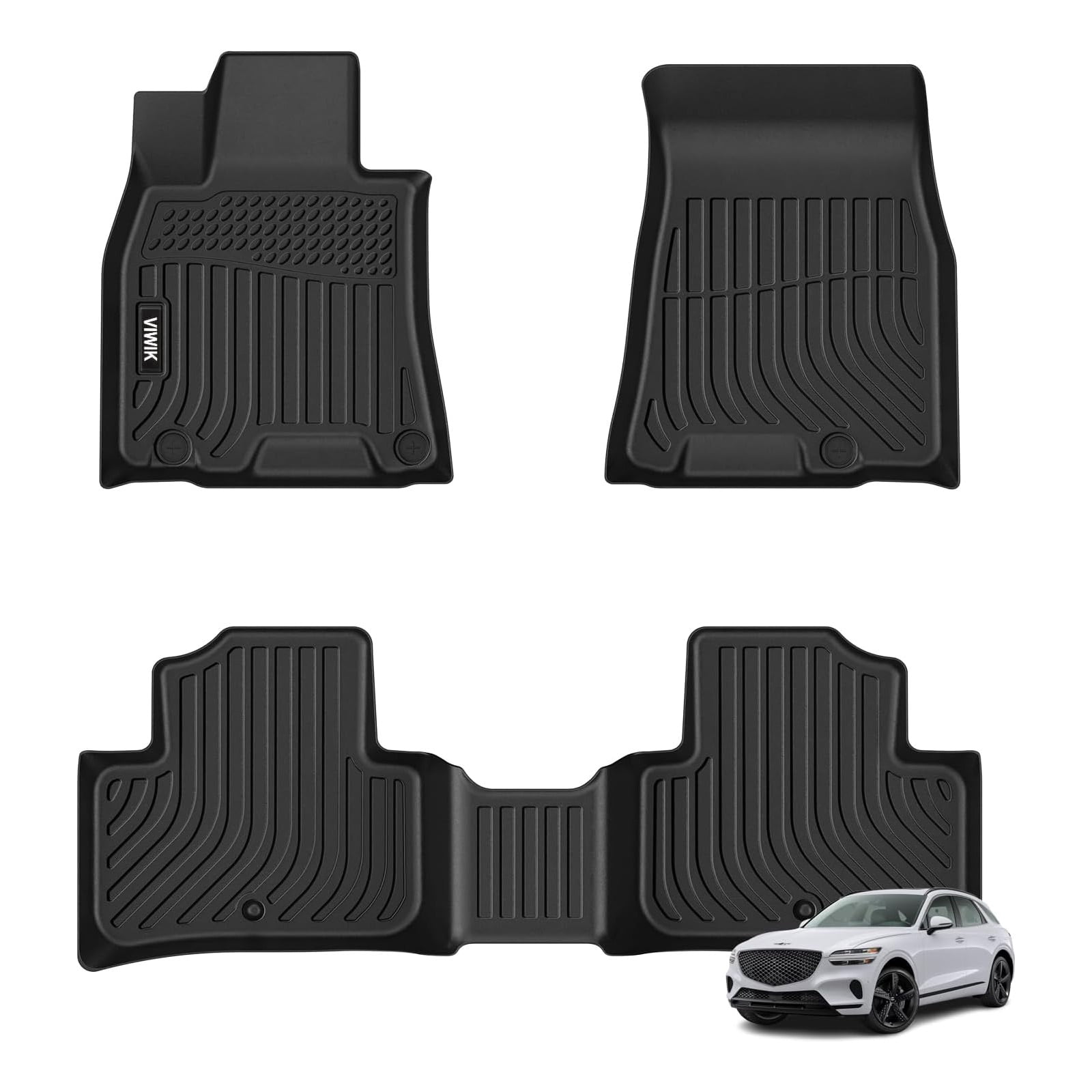 VIWIK Floor Mats for Chevrolet Chevy Bolt EUV 2022 2023 2024 2025, All Weather Custom Car Mats ...