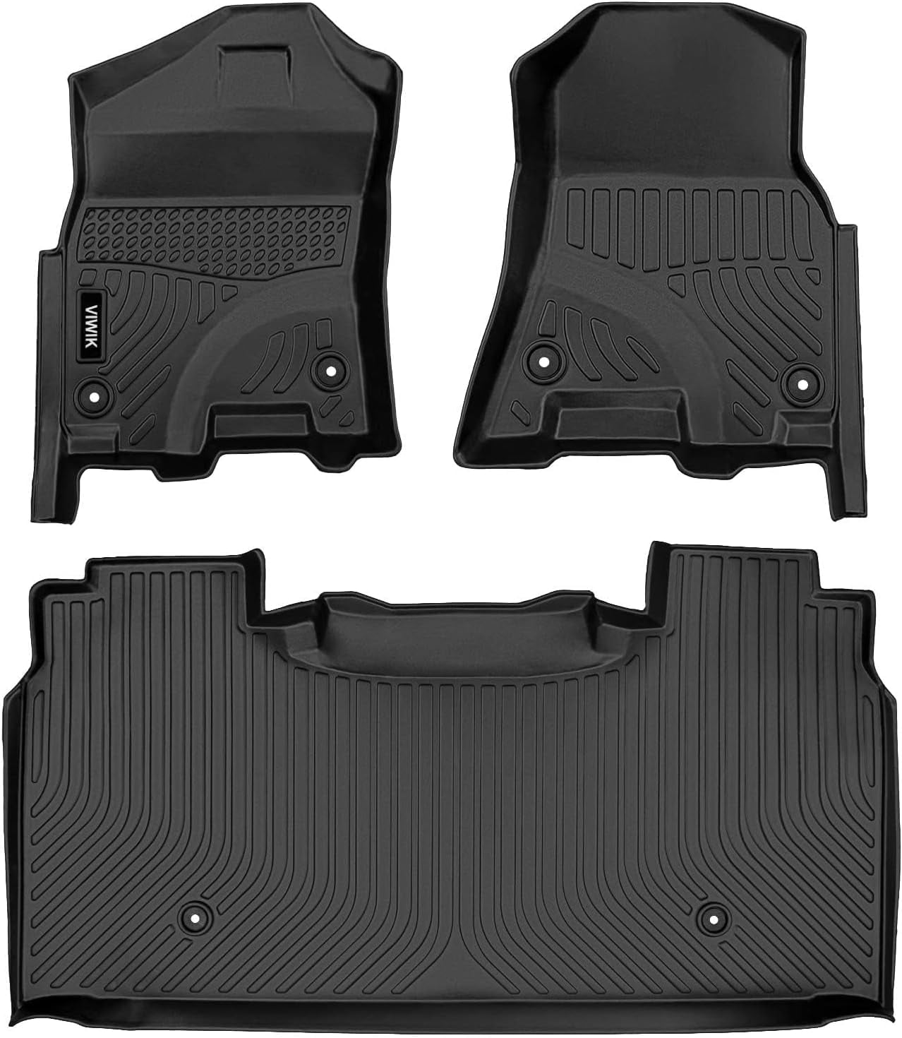 VIWIK Floor Mats for Dodge Ram 1500 Crew Cab 2019 2020 2021 2022 2023 2024 (NOT for Classic ...