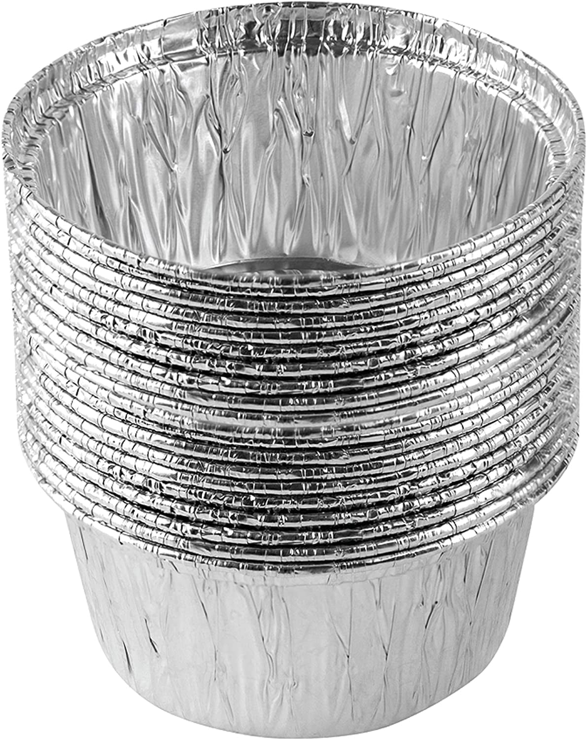 VIWING 3.5” Ramekins Disposable Aluminum Pans Cupcake & Muffin Tins, 20 ...