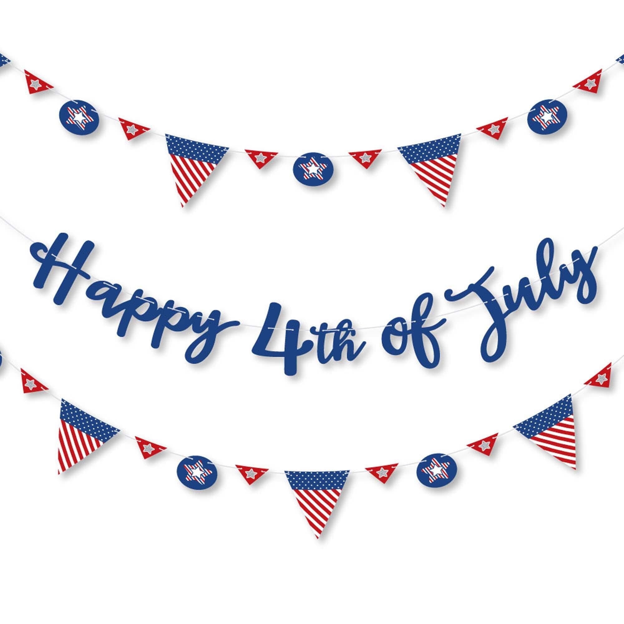 VIWING 4th of July - Independence Day Letter Banner Decoration - 36 ...