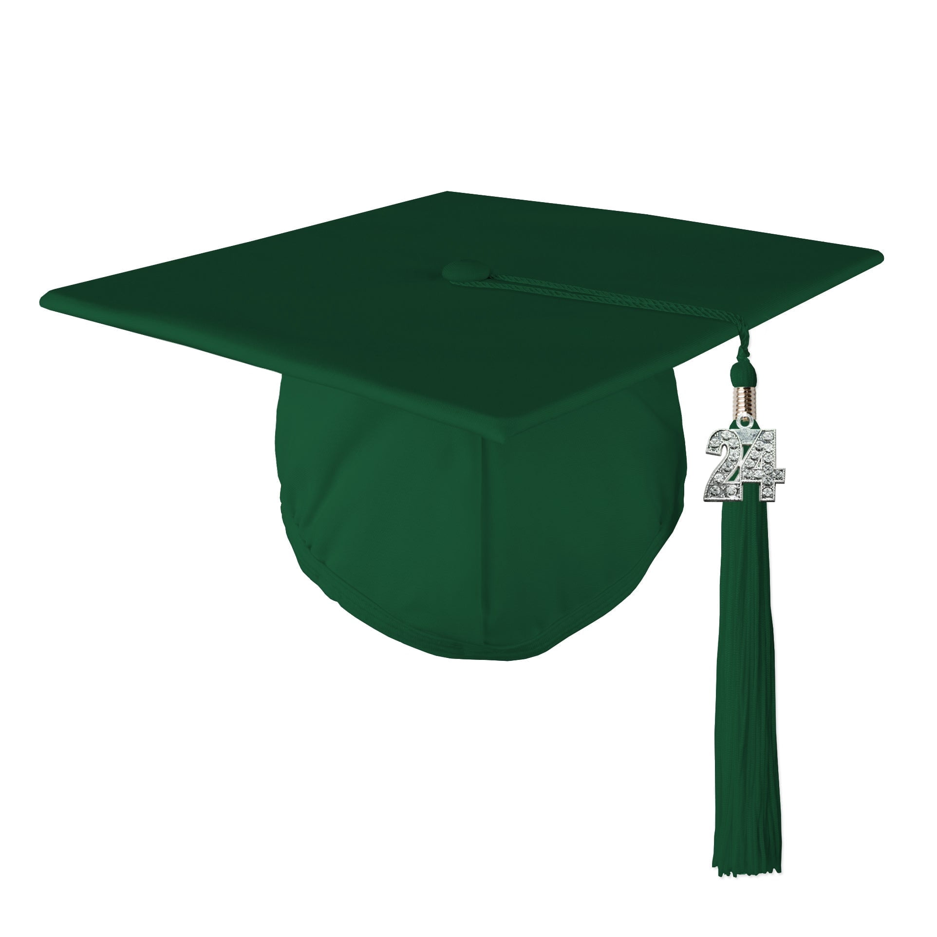 VIWING Adult Unisex Matte Graduation Cap with Matching Bling Charm ...