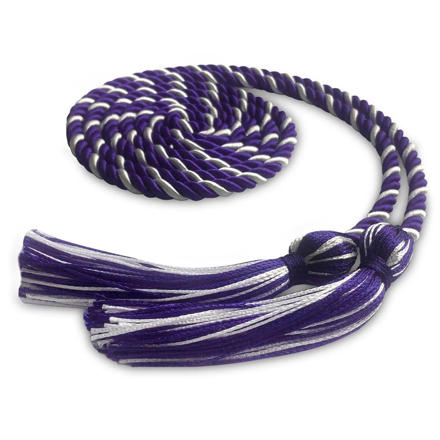 VIWING Graduation Single Graduation Honor Cord Purple/White Polyester ...
