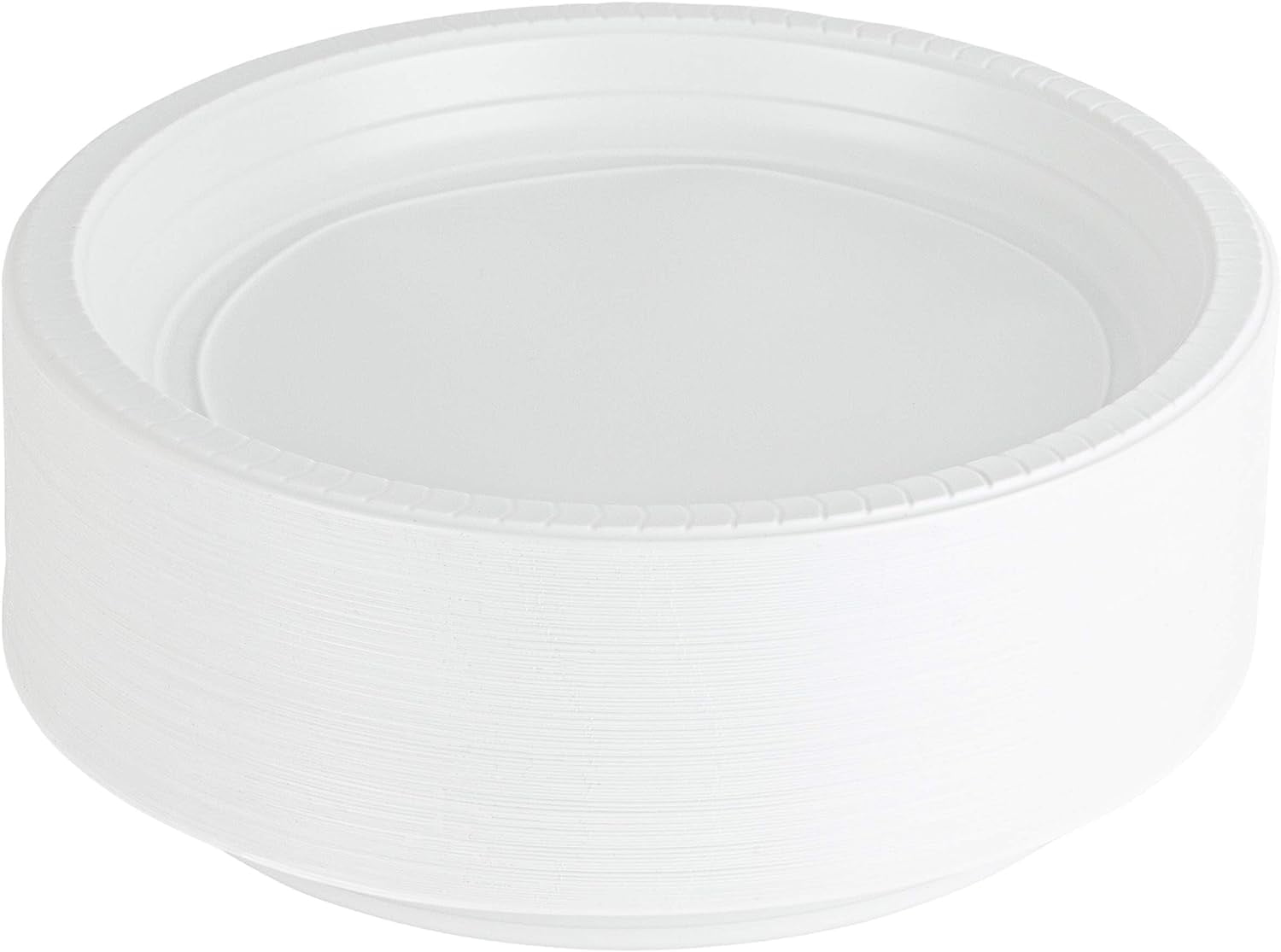 VIWING Round Plastic Plates Disposable and Microwavable Dinner Plate ...