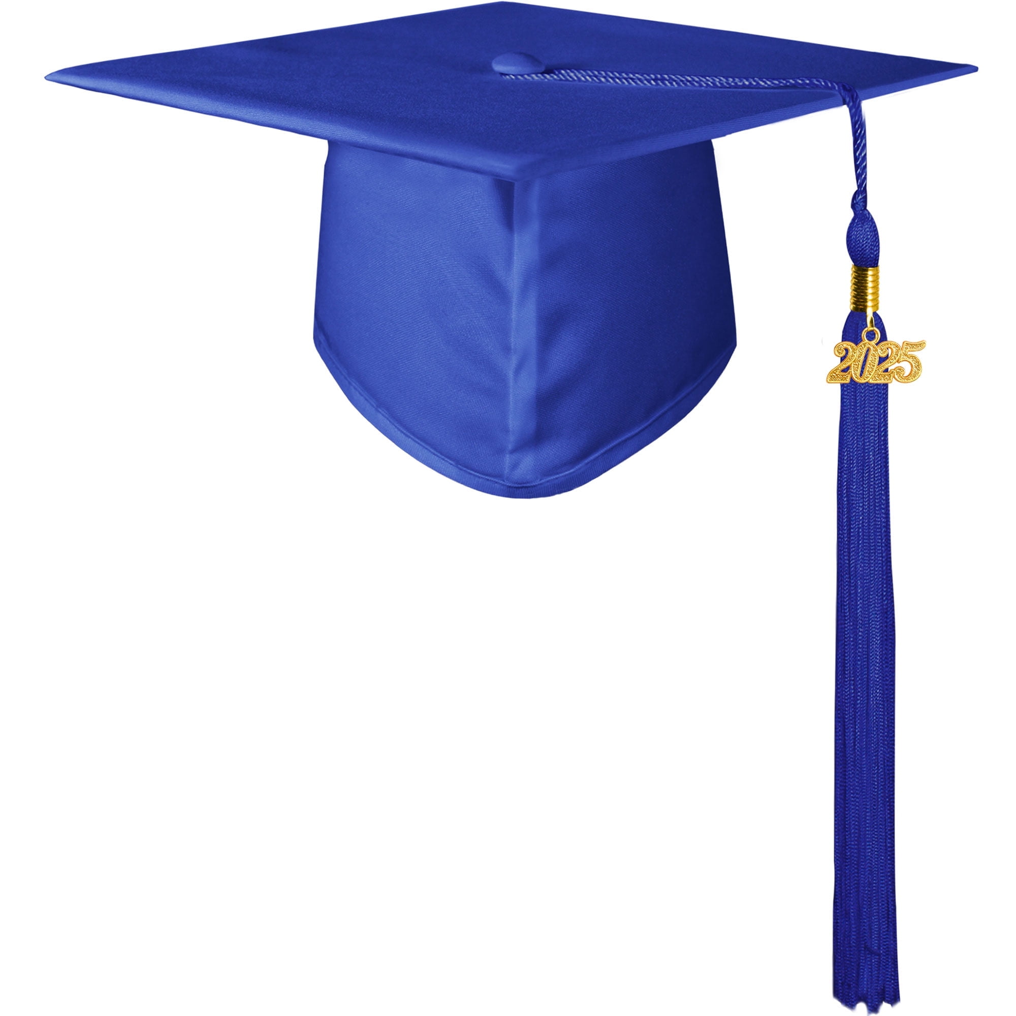 VIWING Unisex Adult Matte Graduation Cap with 2025 Tassel Royal Blue ...