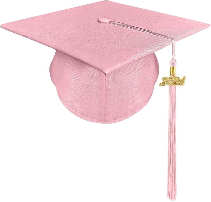 VIWING Unisex Matte Graduation Cap with 2025 Year Charm for Adult ...