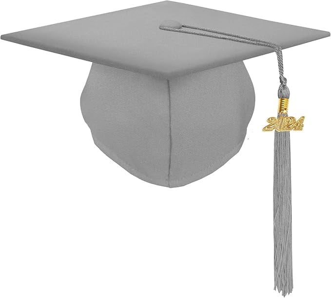 VIWING Unisex Matte Graduation Cap with 2025 Year Charm for Adult ...