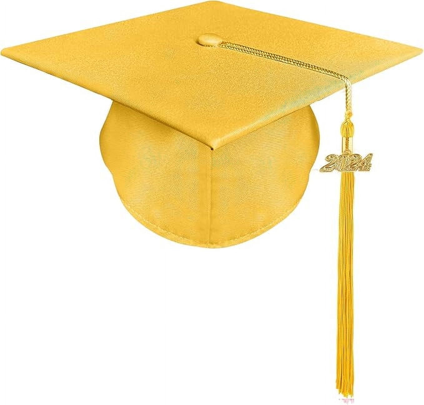 VIWING Unisex Matte Graduation Cap with 2025 Year Charm for Adult ...